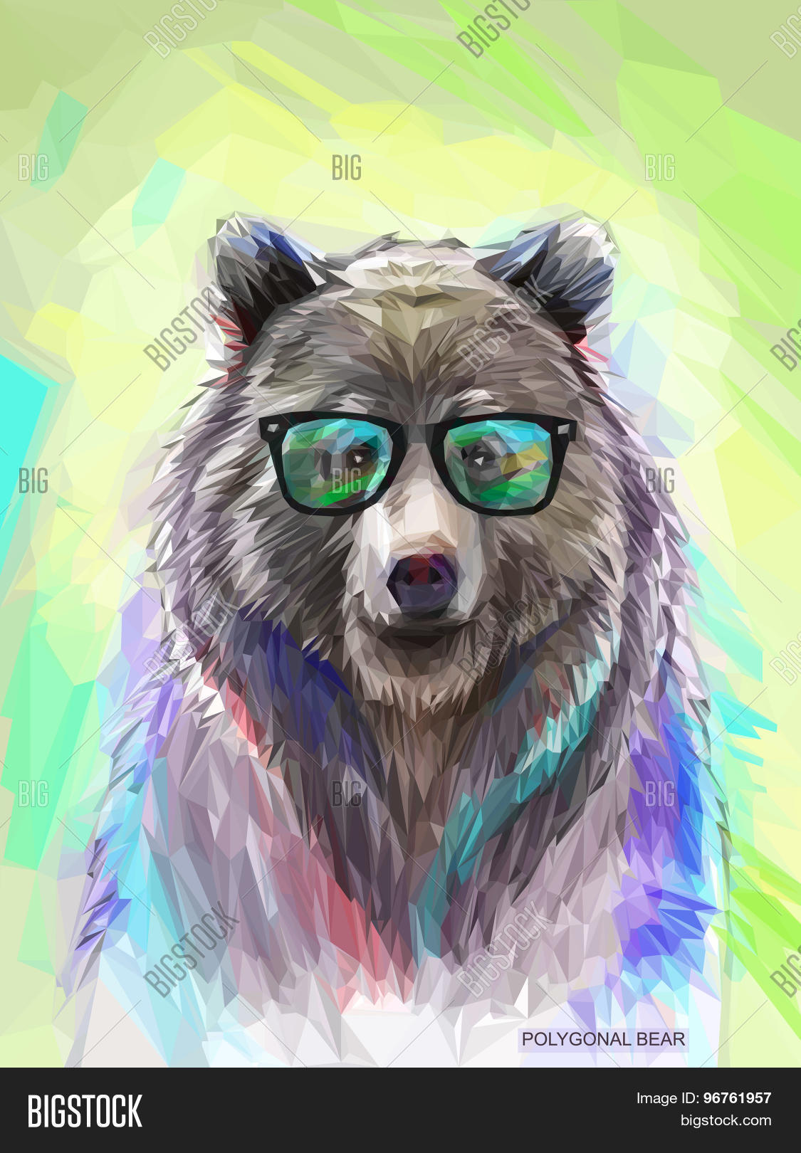 Colorful Bear Vector & Photo (Free Trial) | Bigstock