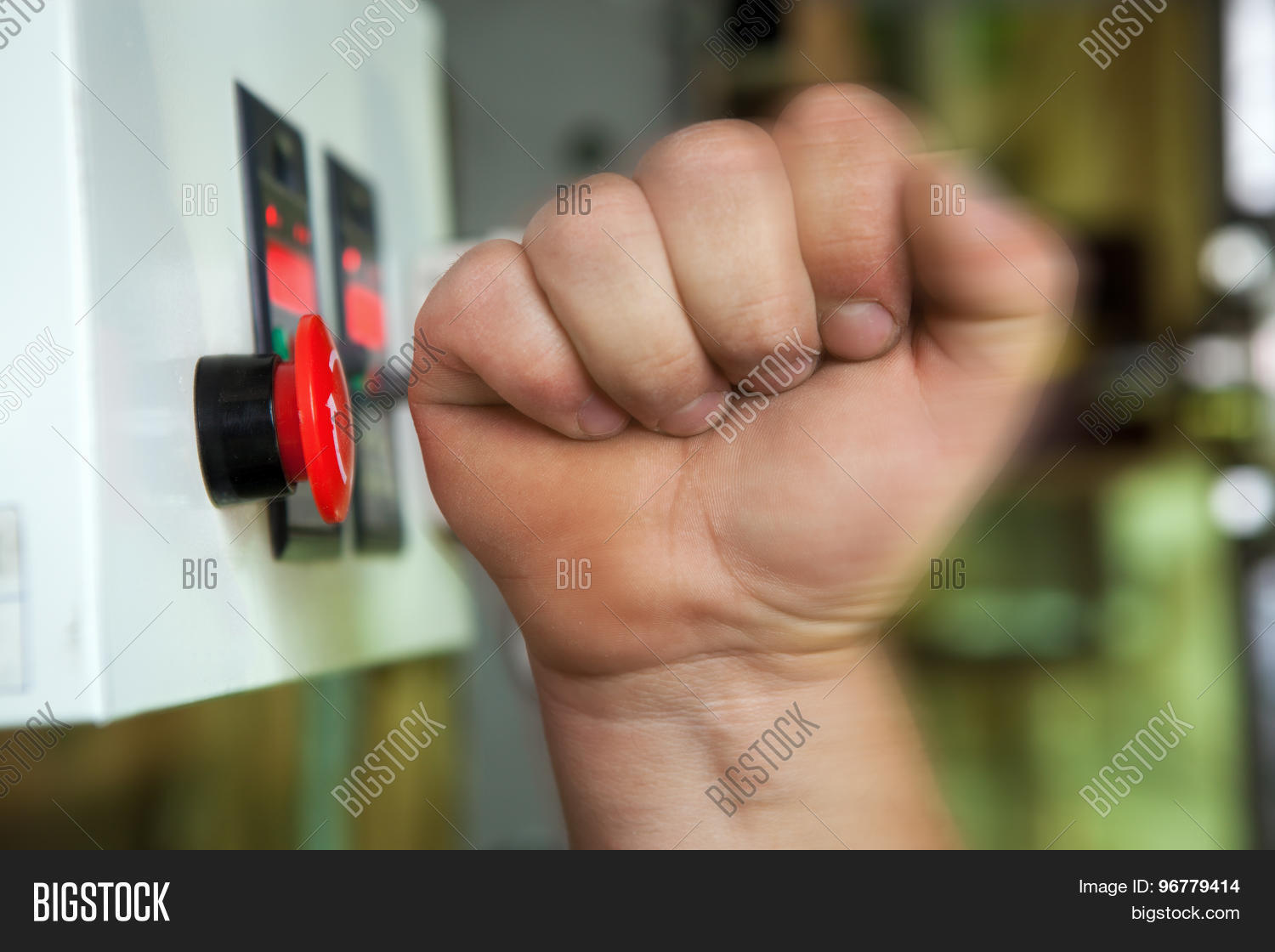 Male Hand Pushing Image & Photo (Free Trial) | Bigstock