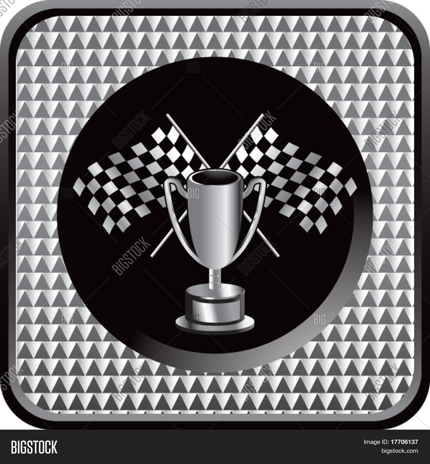 Racing Flags Trophy Vector & Photo (Free Trial) | Bigstock