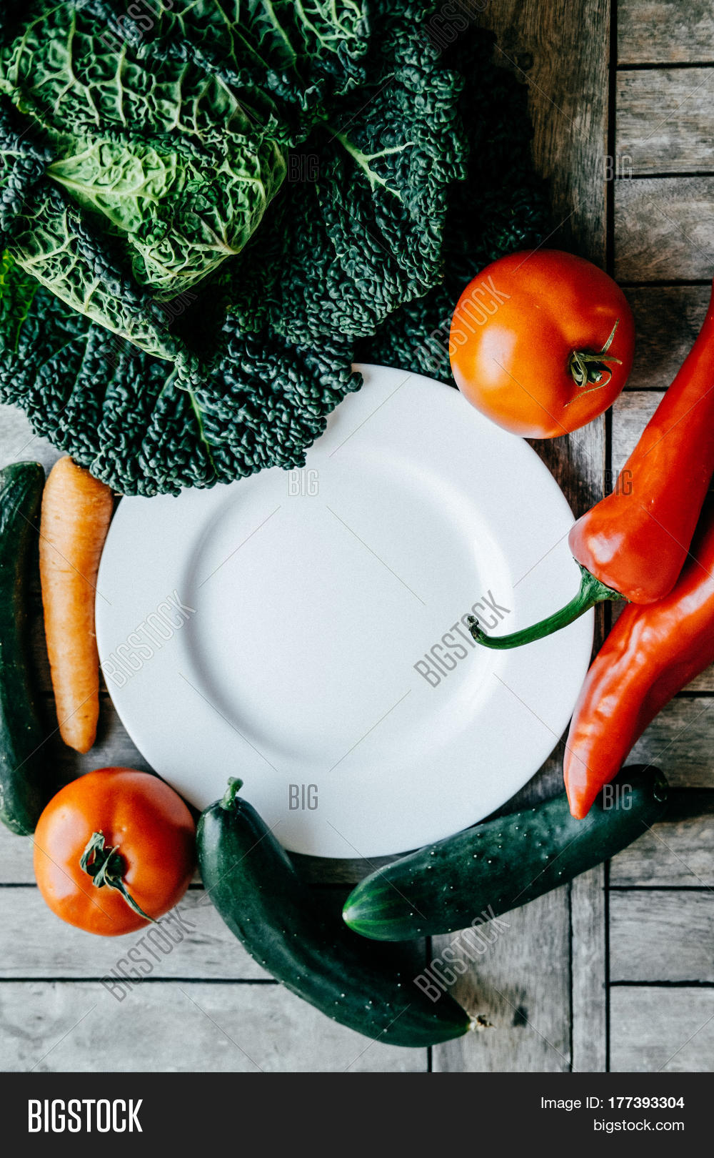 Fresh Vegetables: Kale Image & Photo (Free Trial) | Bigstock