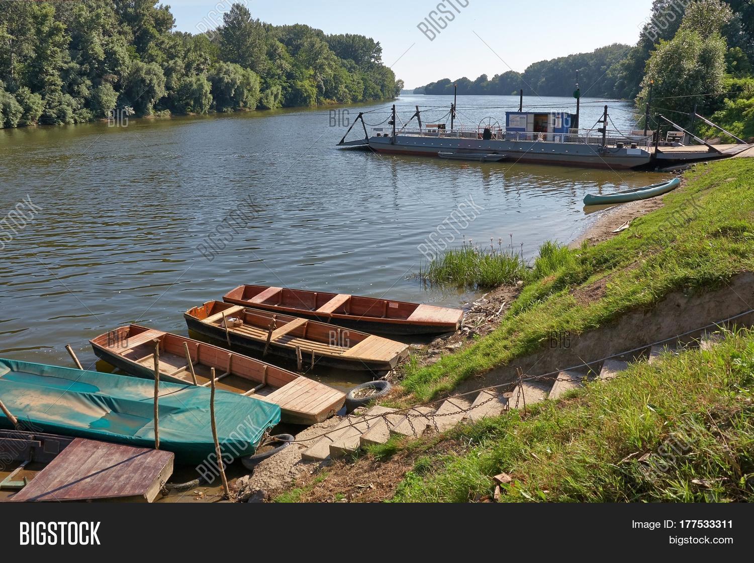 Boats On River Image & Photo (Free Trial) | Bigstock