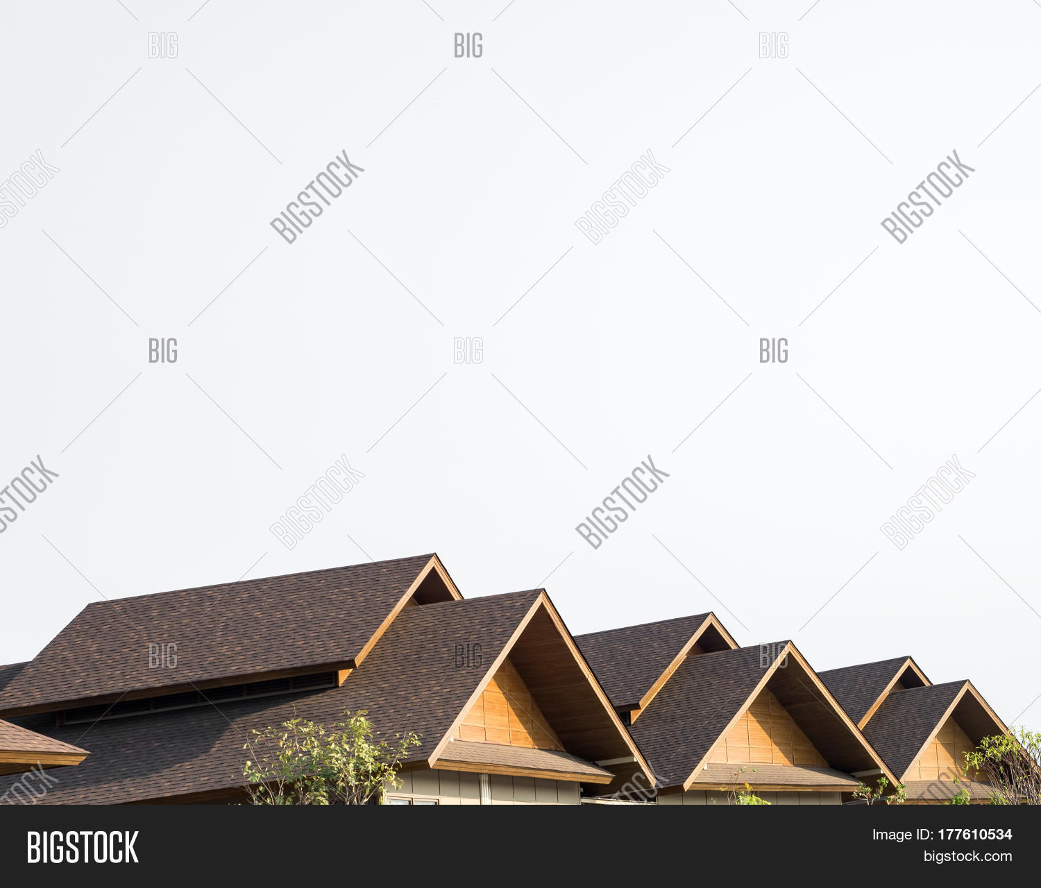Triple Gable Shingles Image & Photo (Free Trial) | Bigstock