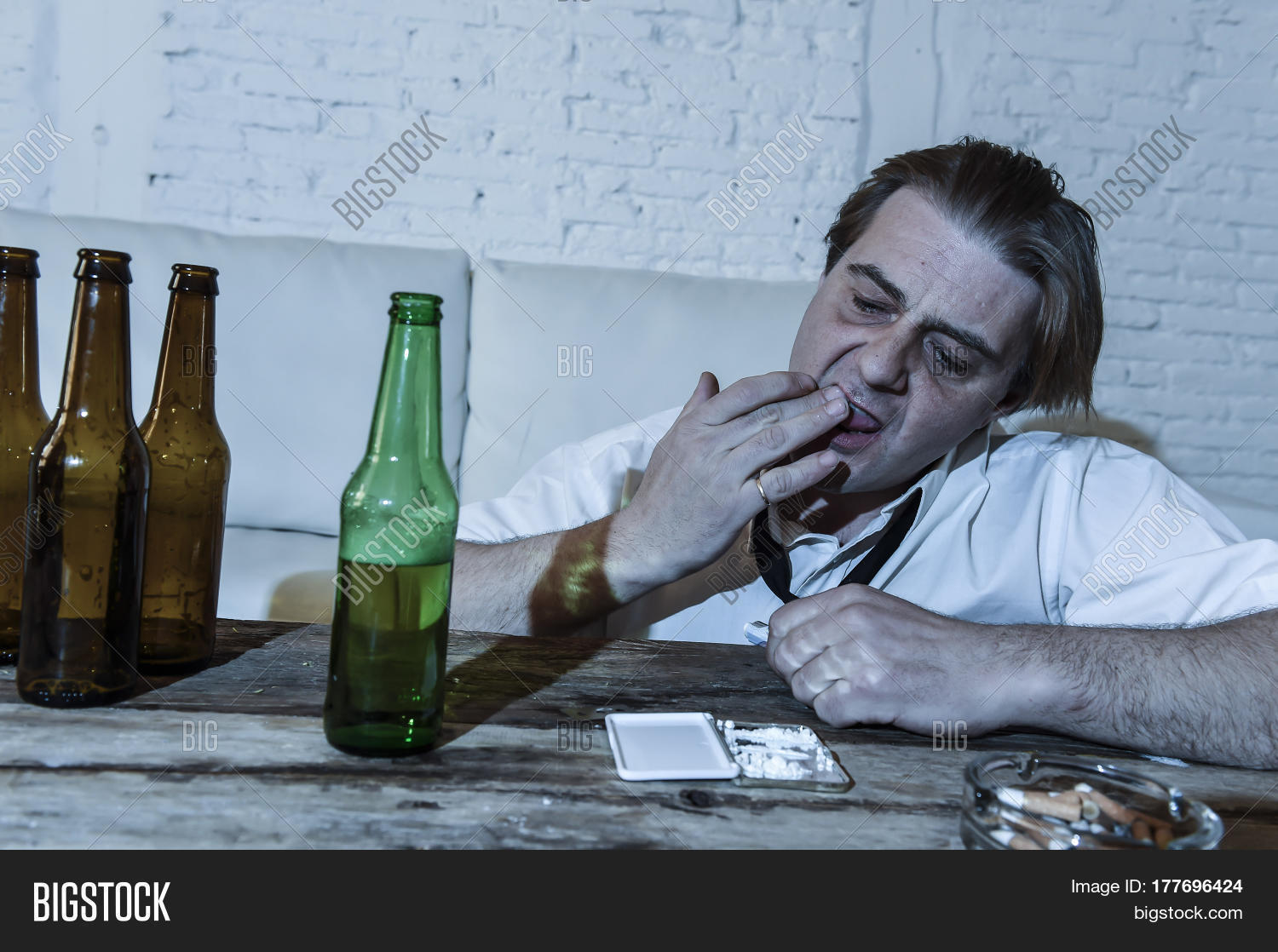 Wasted Alcoholic Drug Image & Photo (Free Trial) | Bigstock