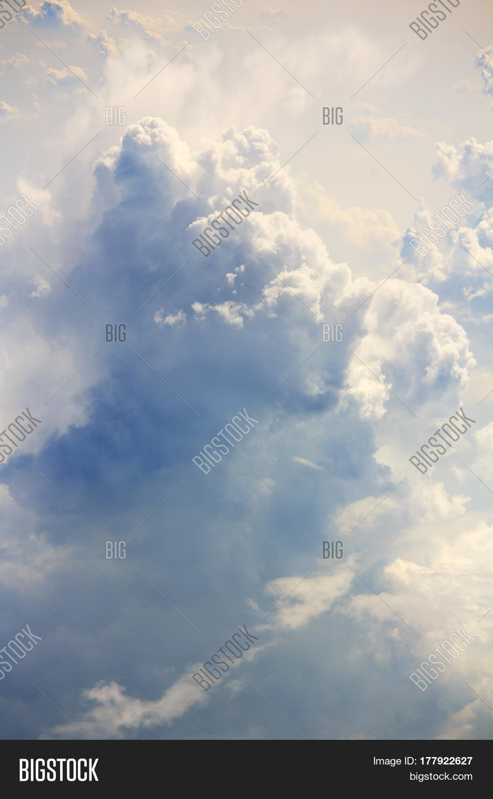 Fluffy Clouds Aerial Image & Photo (Free Trial) | Bigstock