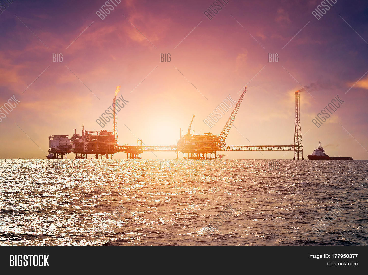 Offshore Construction Image & Photo (Free Trial) | Bigstock