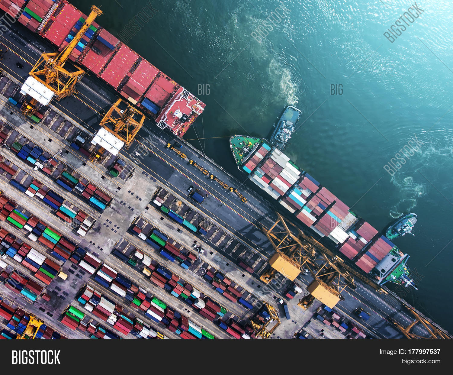 Container Ship Import Image & Photo (Free Trial) | Bigstock