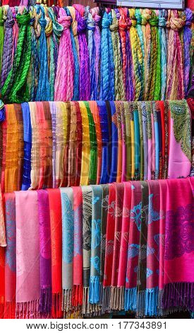 Colorful Textile Sale Image & Photo (Free Trial) | Bigstock