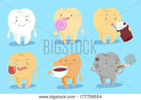 Cute Cartoon Tooth Vector & Photo (Free Trial) | Bigstock