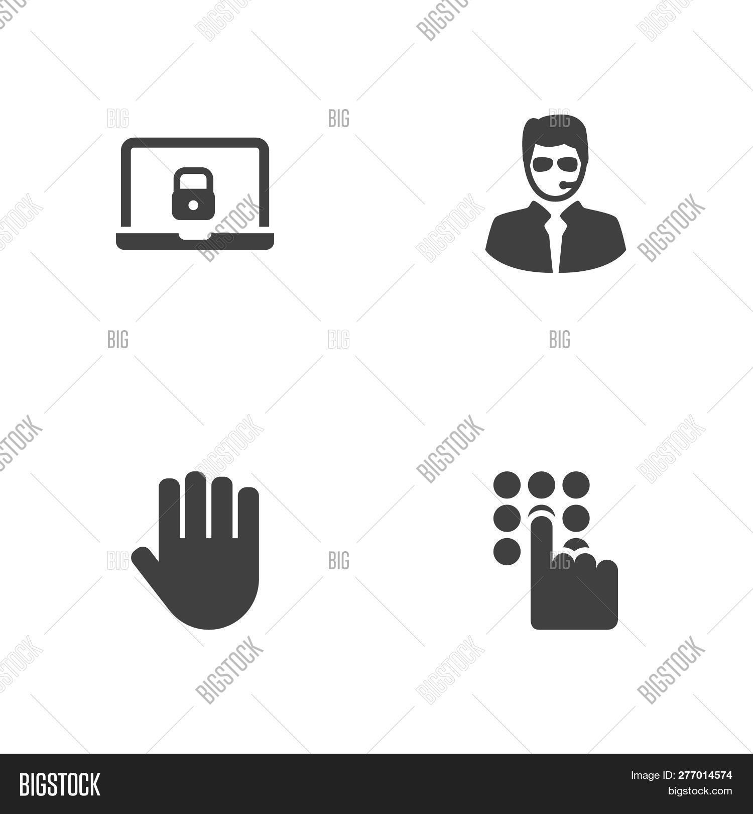 Set 4 Security Icons Image & Photo (Free Trial) | Bigstock