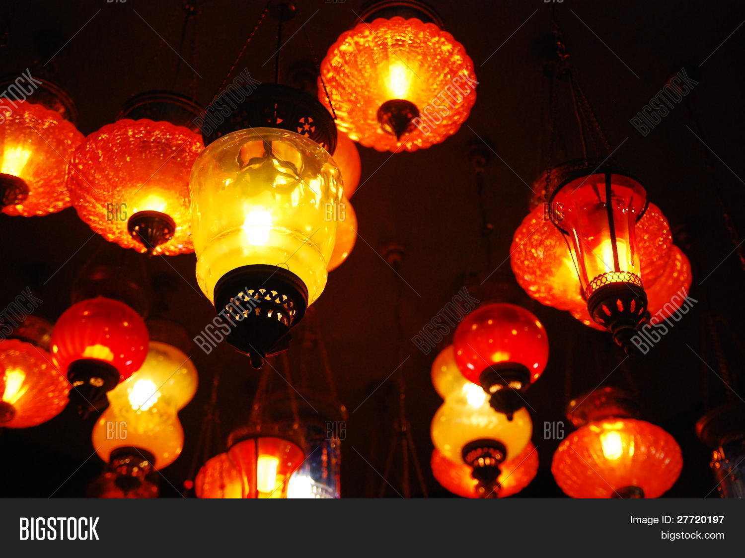 Colourful Lamps (Close Image & Photo (Free Trial) | Bigstock