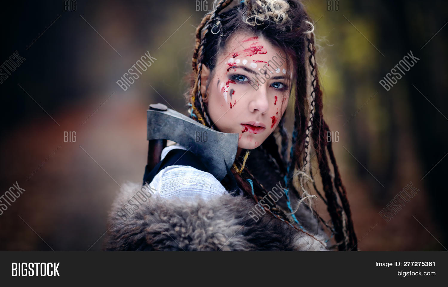 Warrior Beauty Trace Image & Photo (Free Trial) | Bigstock
