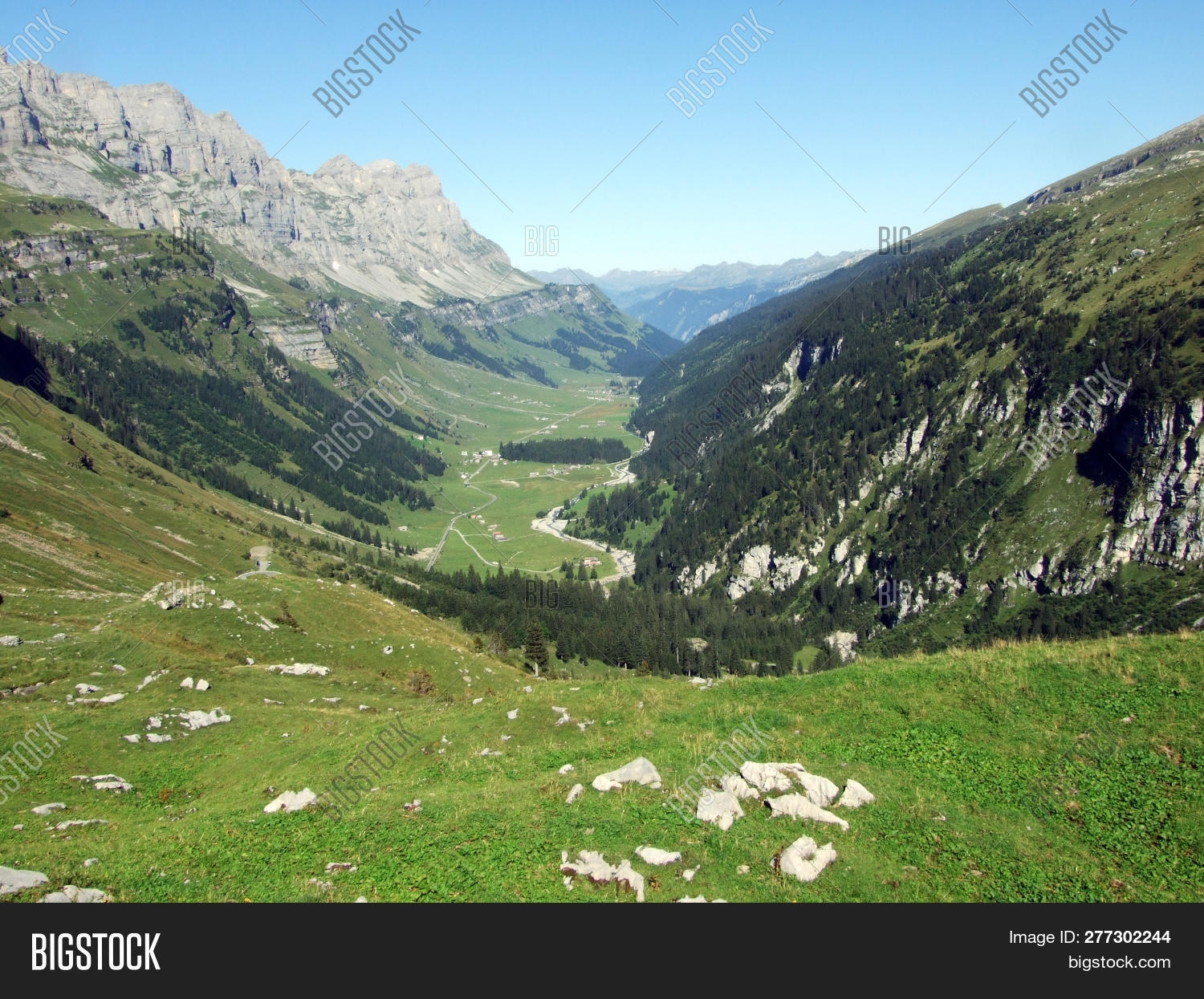 Alpine Mountain Valley Image & Photo (Free Trial) | Bigstock