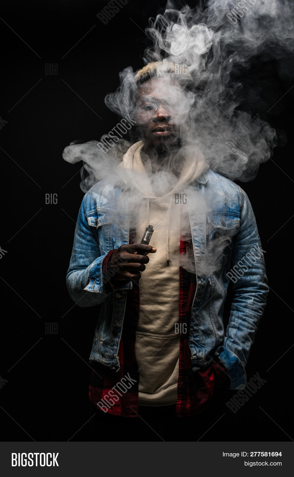 Man Smoking Vaping E- Image & Photo (Free Trial) | Bigstock
