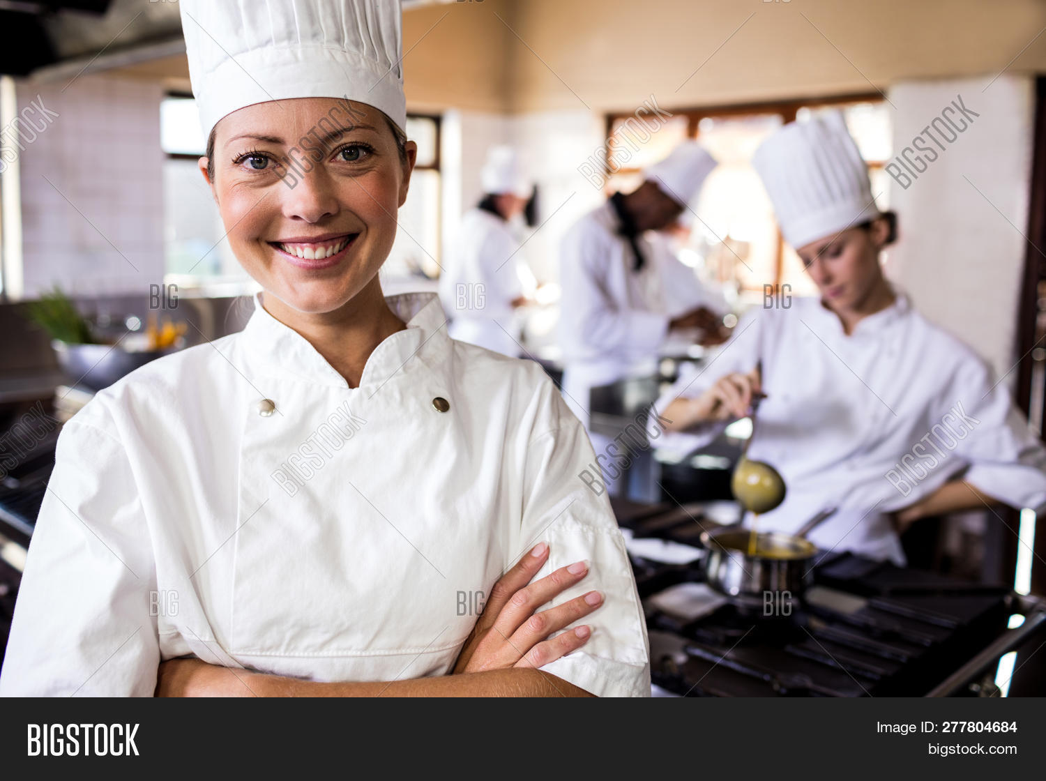 Female Chef Standing Image & Photo (Free Trial) | Bigstock