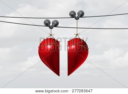 Two Red Love Hearts Joined Images, Illustrations & Vectors (Free ...