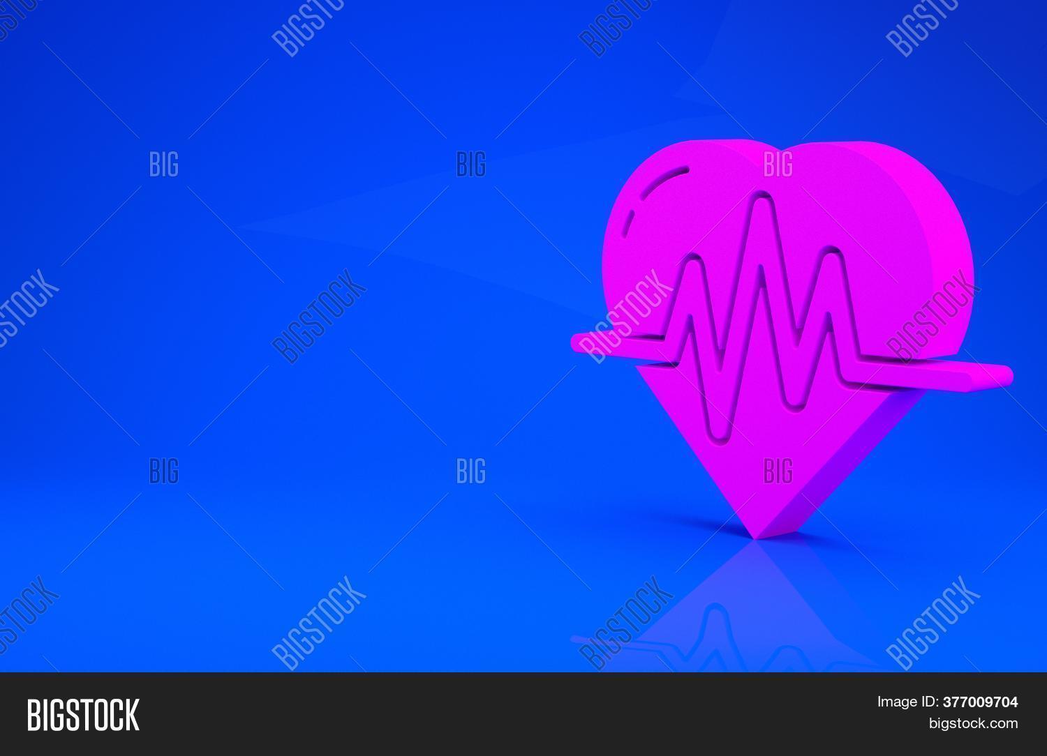 Pink Heart Rate Icon Image & Photo (Free Trial) | Bigstock