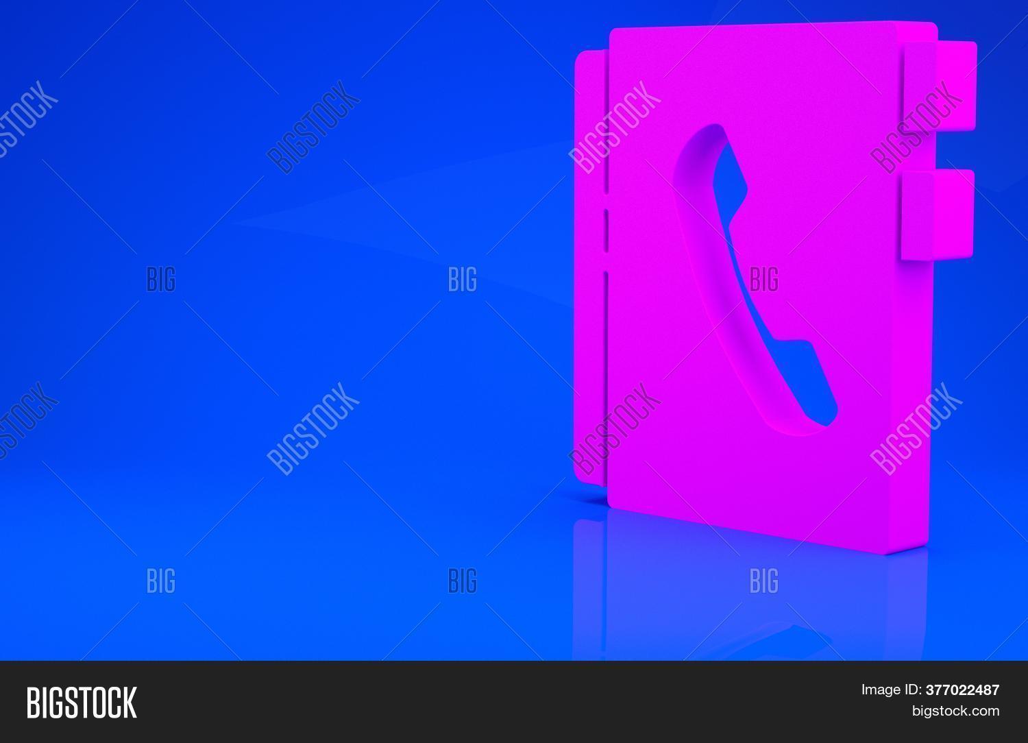 Pink Address Book Icon Image & Photo (Free Trial) | Bigstock