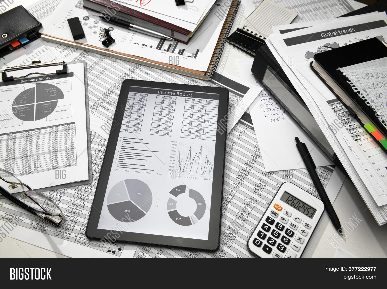 Business Office Desk Image & Photo (Free Trial) | Bigstock