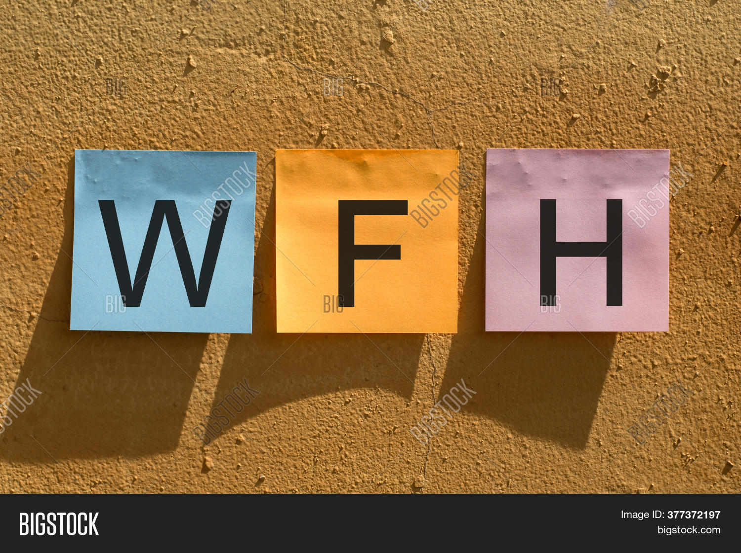 Wfh Work Home Message Image & Photo (Free Trial) | Bigstock