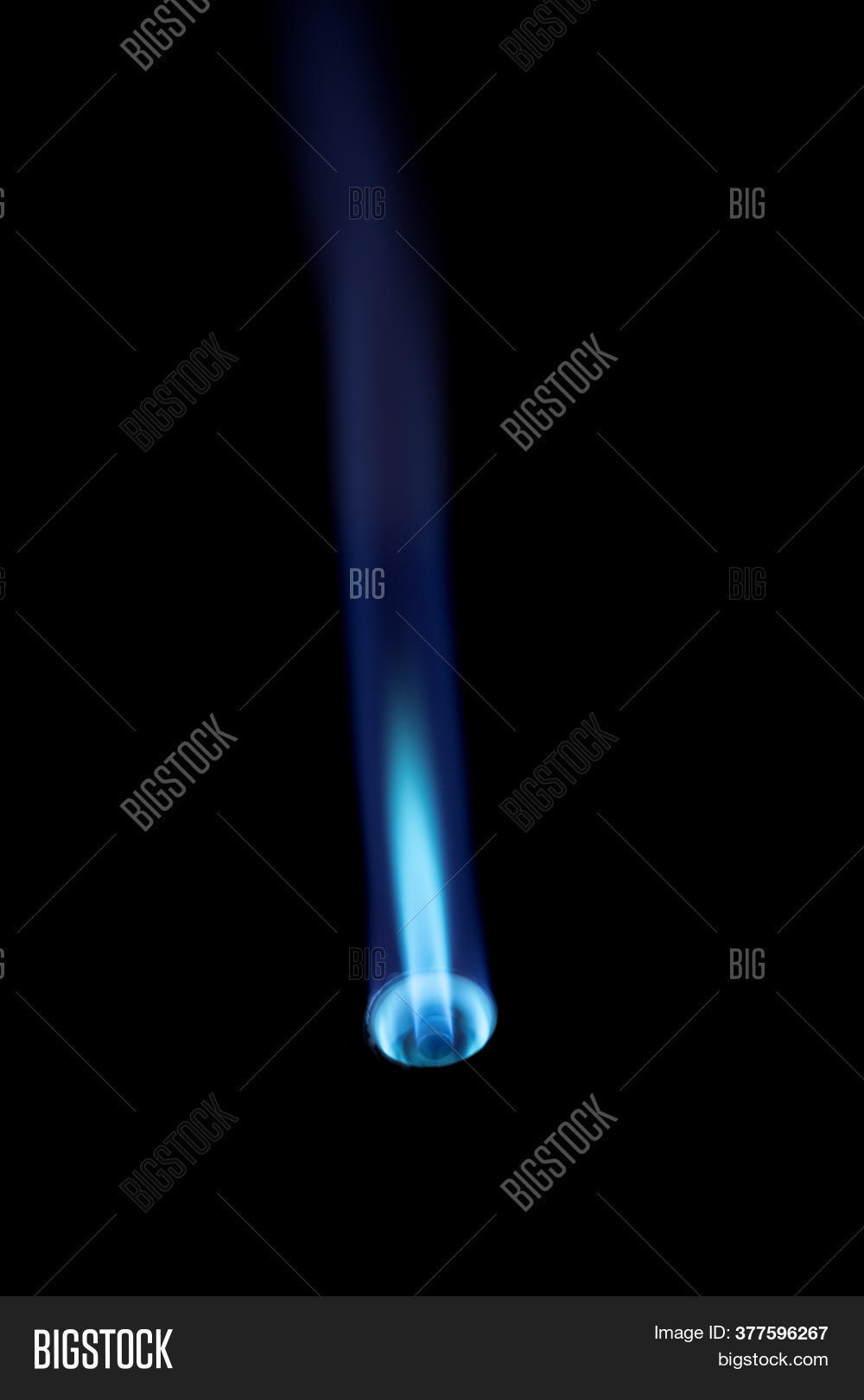 Gas Burner Blue Fire Image & Photo (Free Trial) | Bigstock