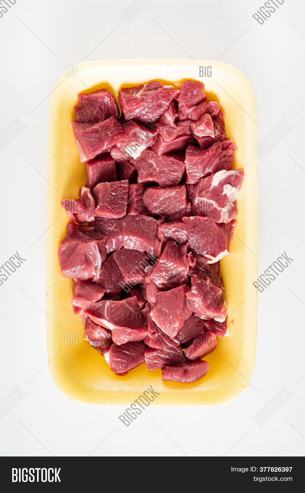 Mutton Meat On White Image & Photo (Free Trial) | Bigstock