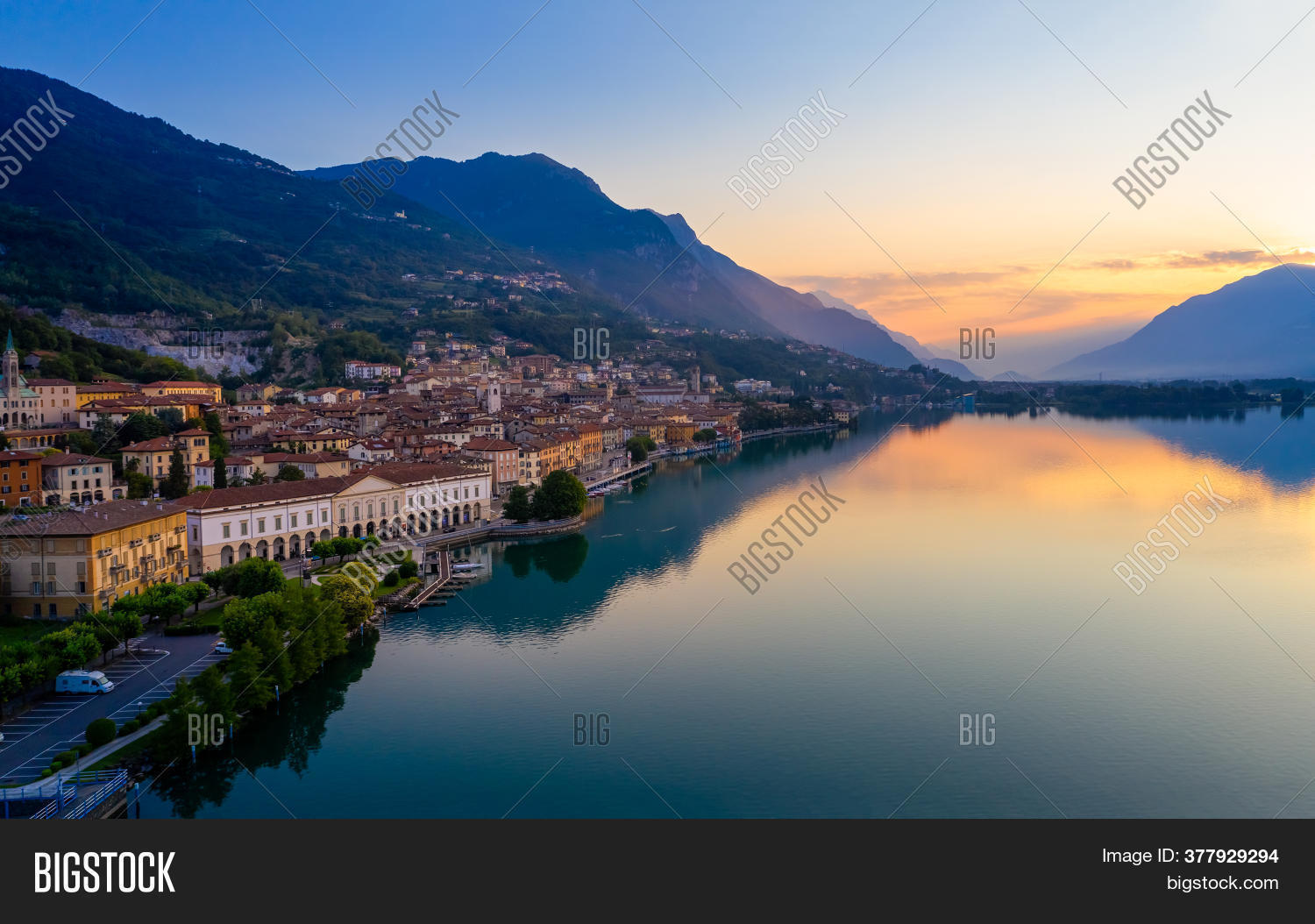Aerial View Lake Iseo Image & Photo (Free Trial) | Bigstock