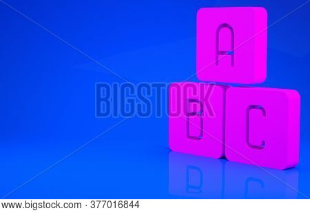 Pink Abc Blocks Icon Image & Photo (Free Trial) | Bigstock