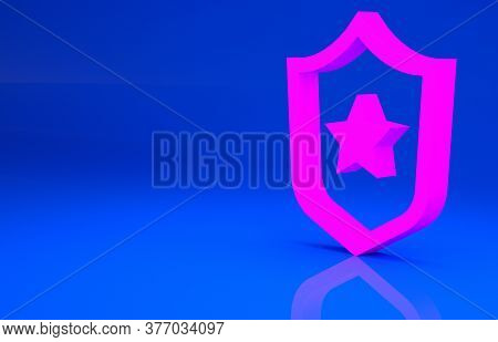 Pink Police Badge Icon Image & Photo (Free Trial) | Bigstock