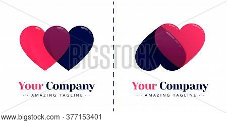 Two Love Logos Which Vector & Photo (Free Trial) | Bigstock