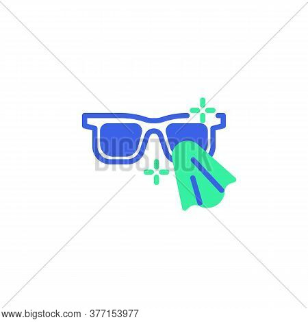 Cleaning Eyeglasses Vector & Photo (Free Trial) | Bigstock