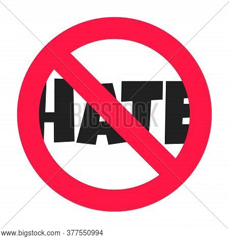 Stop Hate Circle Icon Vector & Photo (Free Trial) | Bigstock