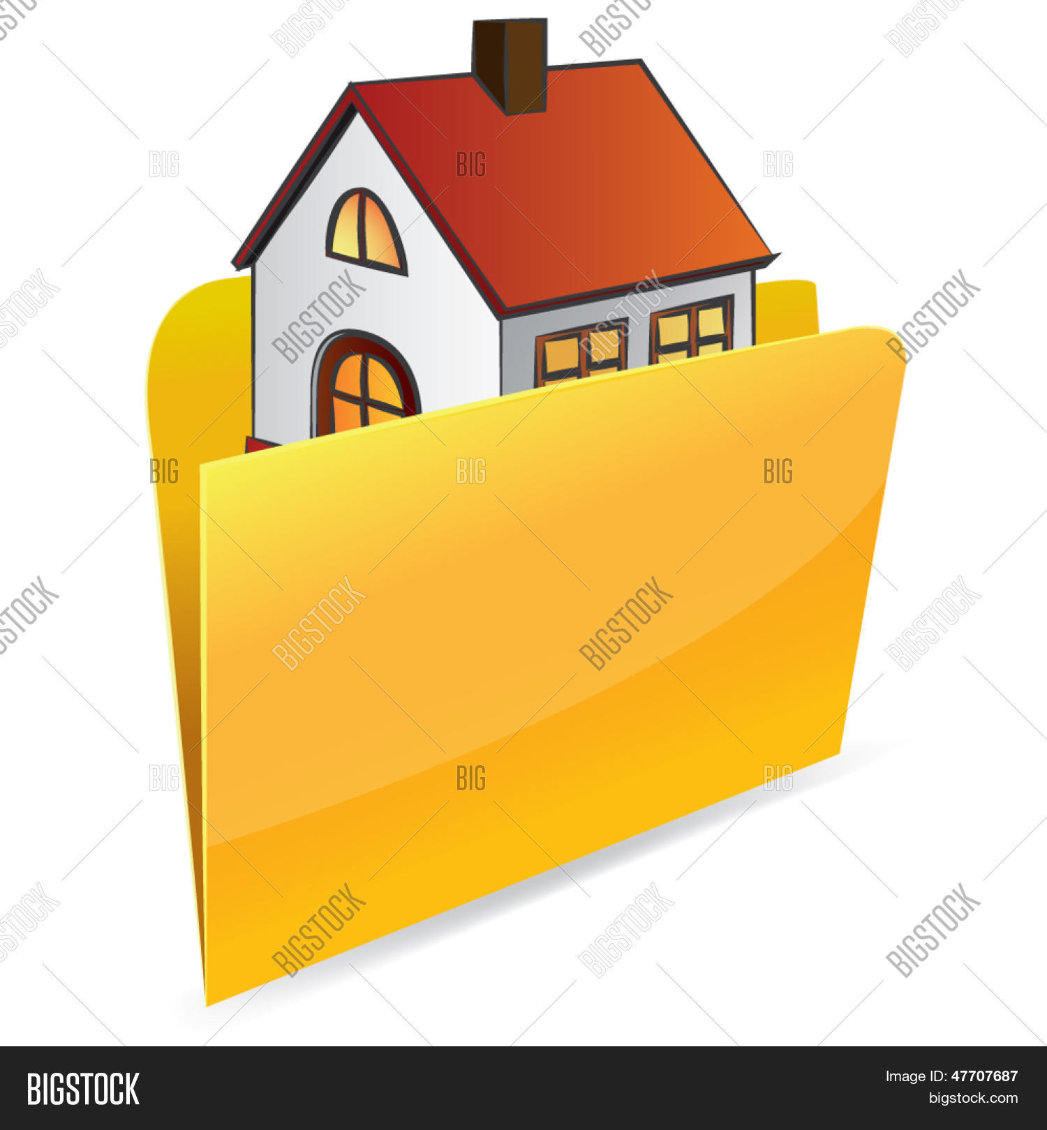Folder Icon Home Vector & Photo (Free Trial) | Bigstock
