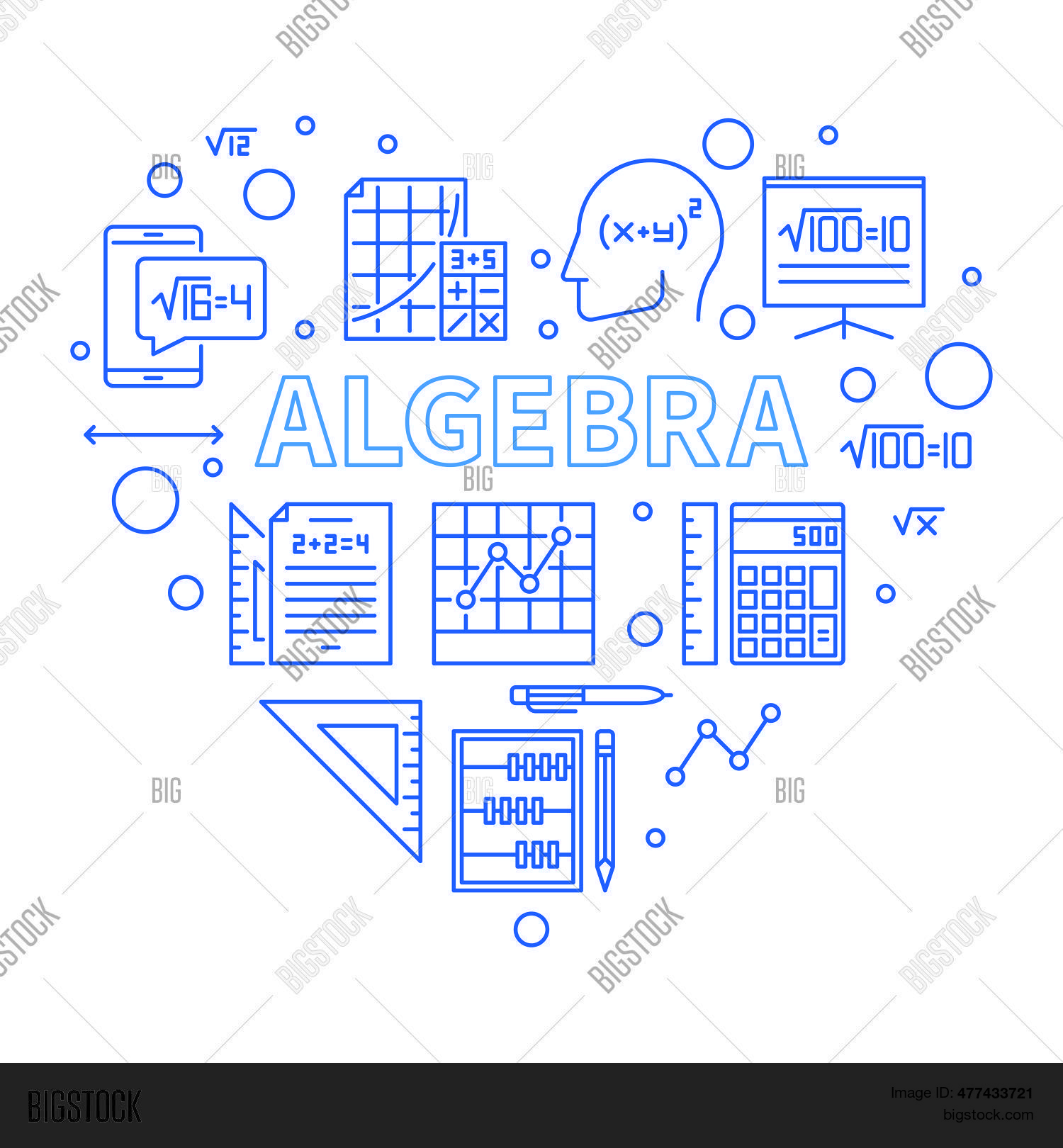 Algebra Concept Vector & Photo (Free Trial) | Bigstock