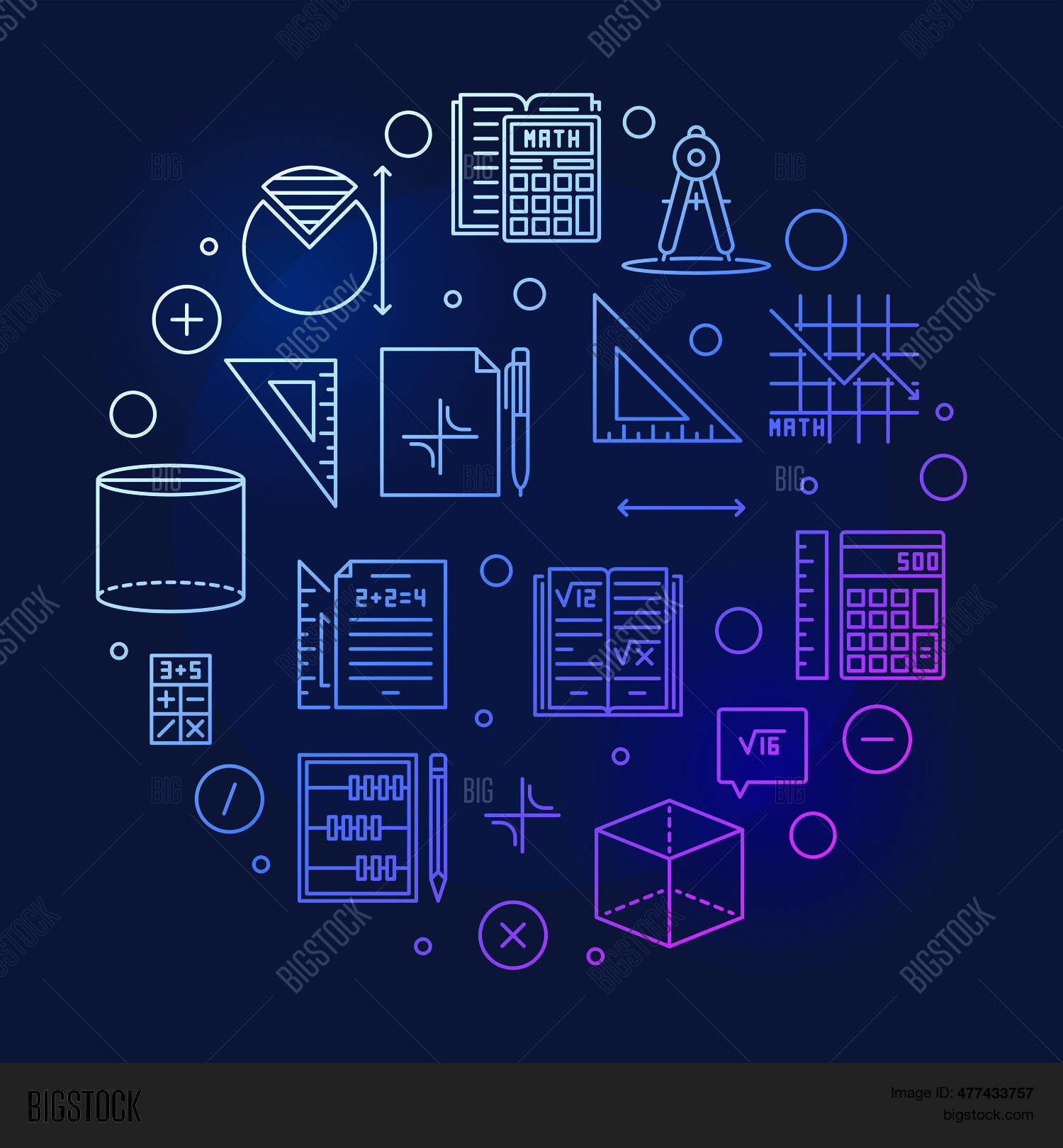 Basic Math Vector Vector & Photo (Free Trial) | Bigstock