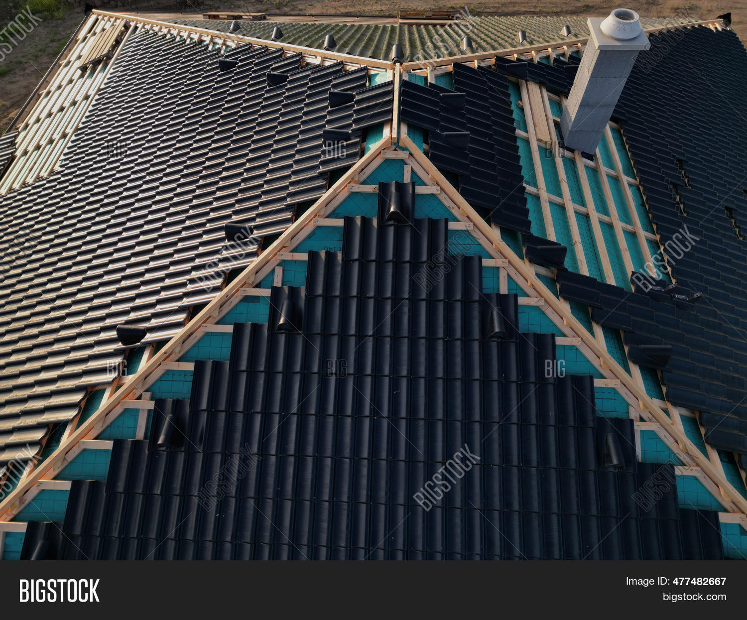 Finishing Laying Roof Image & Photo (Free Trial) | Bigstock
