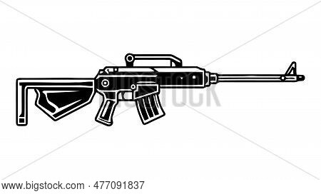 Assault Rifle Vector Vector & Photo (Free Trial) | Bigstock