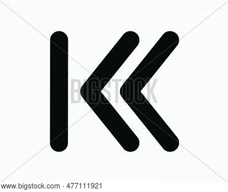 Skip Backwards Icon. Vector & Photo (Free Trial) | Bigstock