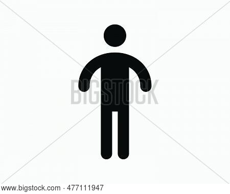 Stick Man Icon. Vector & Photo (Free Trial) | Bigstock