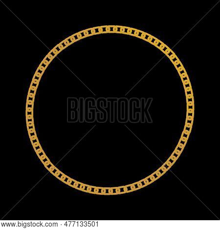 Circle Gold Chain Vector & Photo (Free Trial) | Bigstock