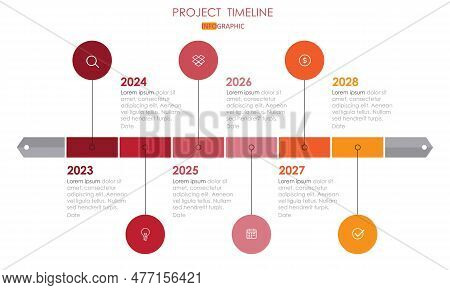 Project Timeline Vector & Photo (Free Trial) | Bigstock