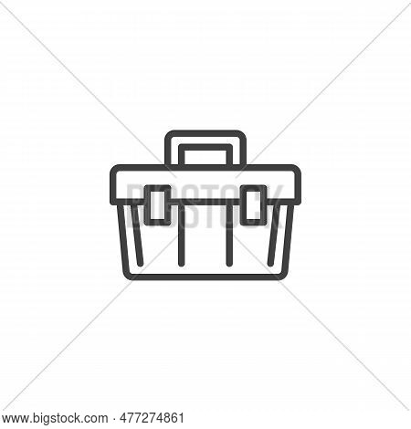 Tool Box Line Icon. Vector & Photo (Free Trial) | Bigstock