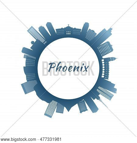 Phoenix Skyline Vector & Photo (Free Trial) | Bigstock