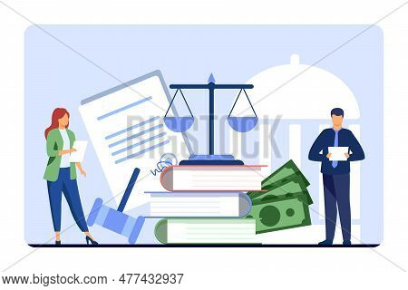 Tiny Lawyers Vector & Photo (Free Trial) | Bigstock