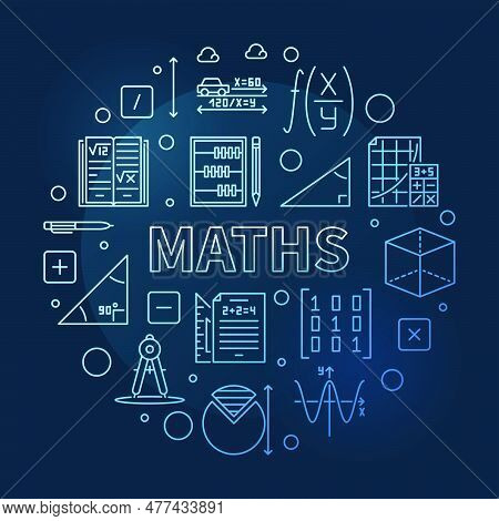 Maths Concept Vector Vector & Photo (Free Trial) | Bigstock
