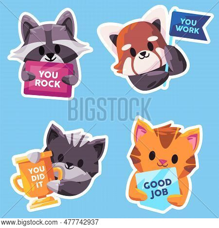 Animal Sticker Text Vector & Photo (Free Trial) | Bigstock