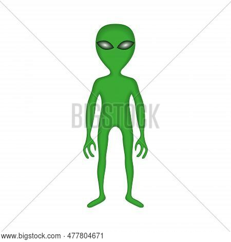 Green Alien Stands Vector & Photo (Free Trial) | Bigstock