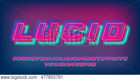 Lucid Alphabet Font. Vector & Photo (Free Trial) | Bigstock