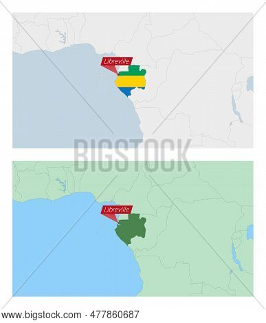 Gabon Map Pin Country Vector & Photo (Free Trial) | Bigstock