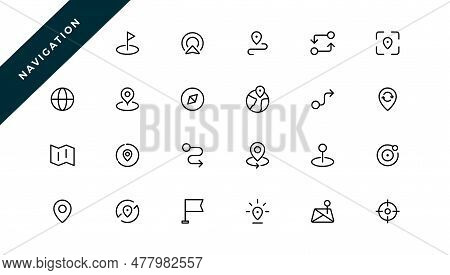 Location Icons Set. Vector & Photo (Free Trial) | Bigstock