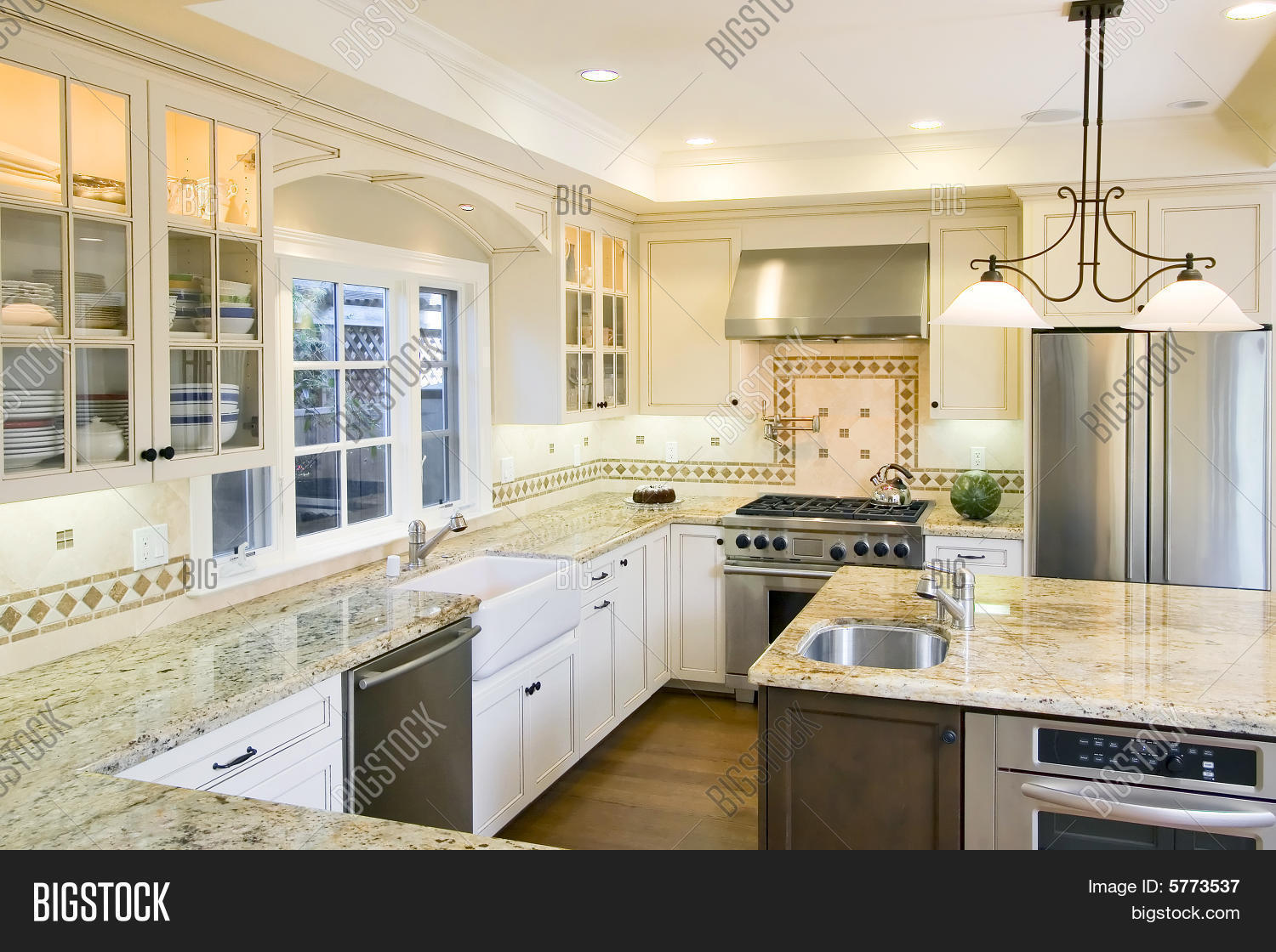 Luxury Kitchen Beige Image & Photo (Free Trial) | Bigstock